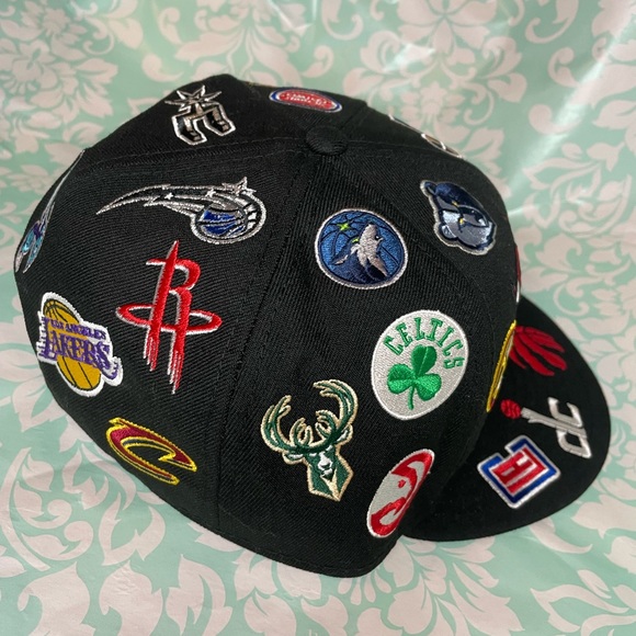 New Era | Accessories | Mens Nba Logo Multi Team Logo Black 59fifty ...